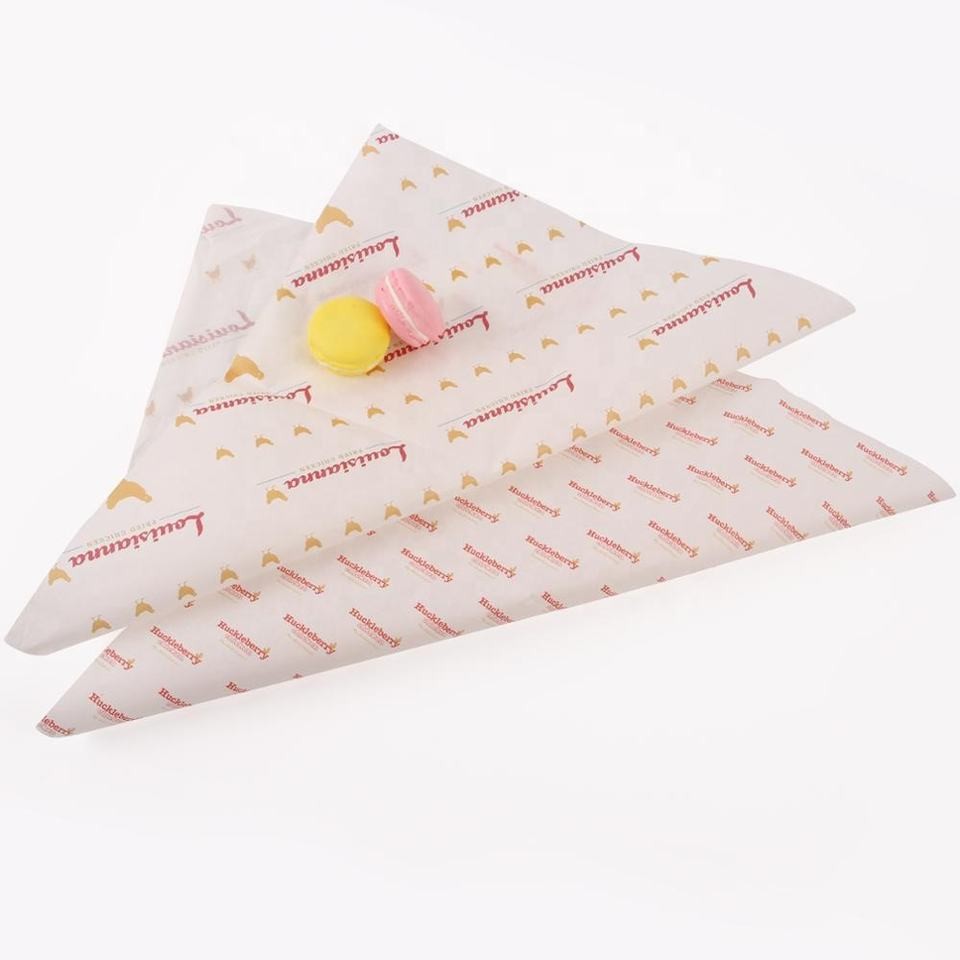 Food grade printing burger wrapping tissue paper grease resistant food ...