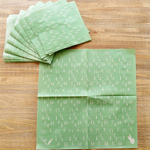 Decorative Napkin Tissue Paper Restaurant Boba Tea Shop Full Color Logo ...