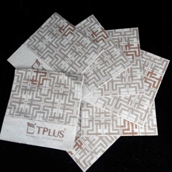Boba Tea Shop Table Napkin Tissue , Tissue Dinner Napkin Virgin Pulp ...