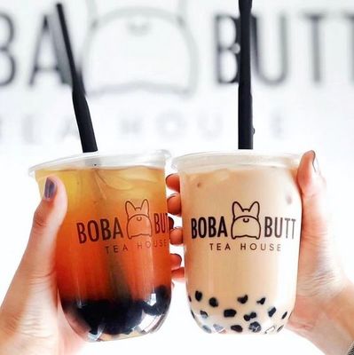 12oz 16oz 20oz Disposable Bubble Tea Plastic Cups With Dome Lids High ...