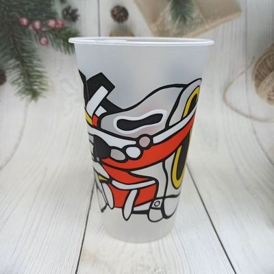 PP Injection Disposable Plastic Milk Cups 360ml 500ml 24oz